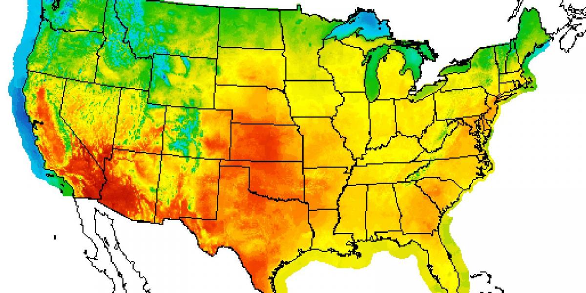 Clima el mapa de estados UNIDOS de previsión mapa del Tiempo, estados ...